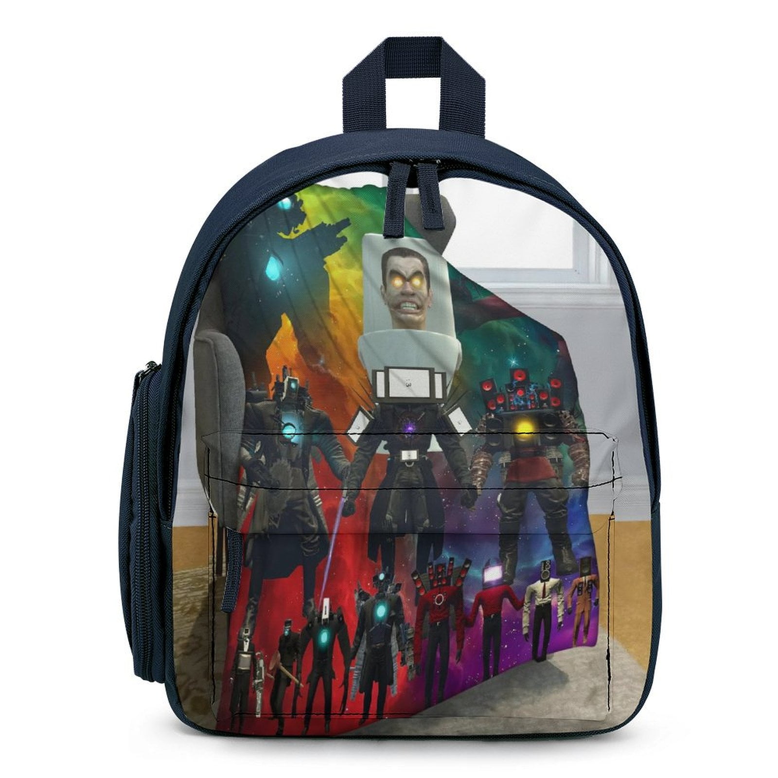 Small Backpack 12 inch Skibidi Toilet Backpack with Front Pocket ...