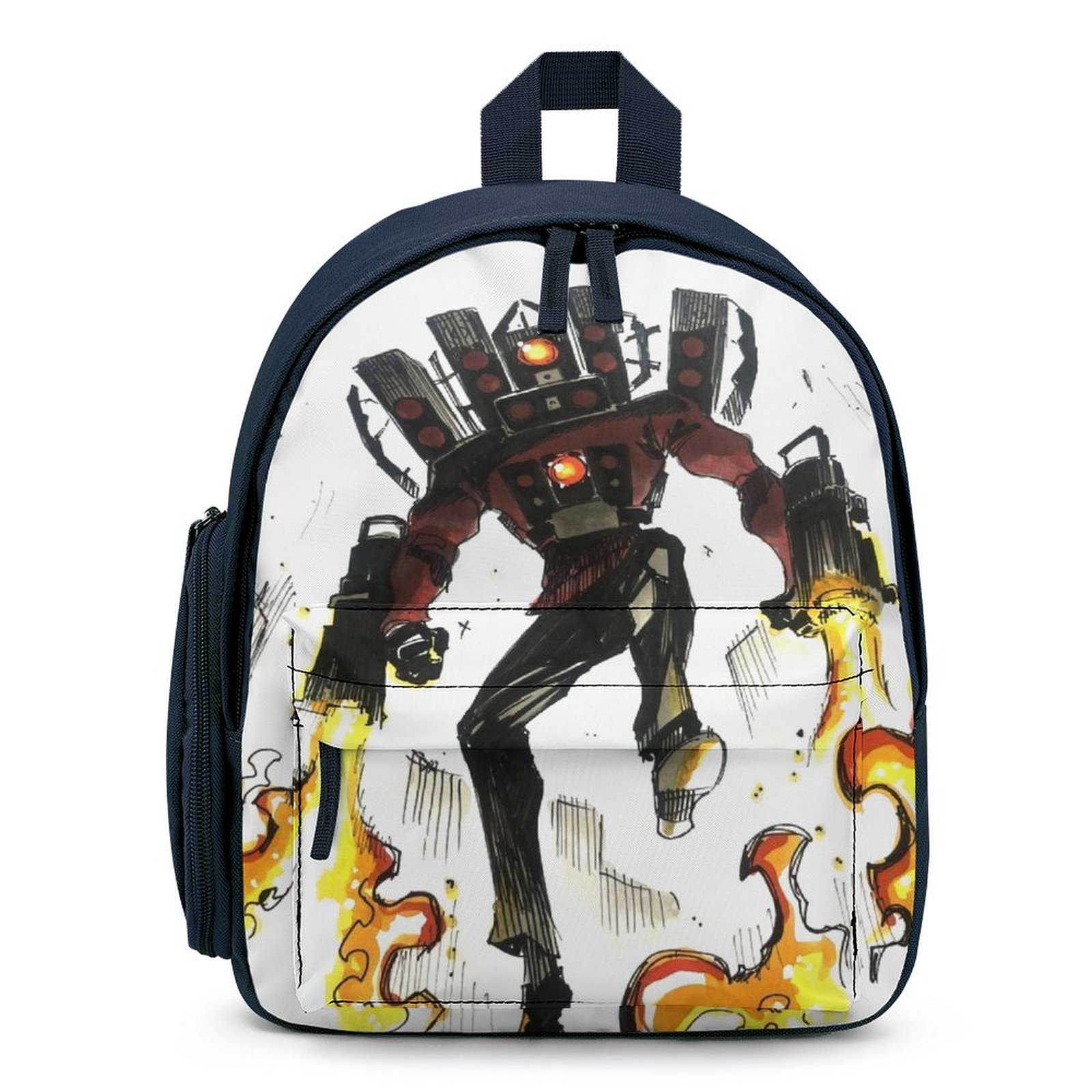 Small Backpack 12 inch Skibidi Toilet Backpack with Front Pocket ...