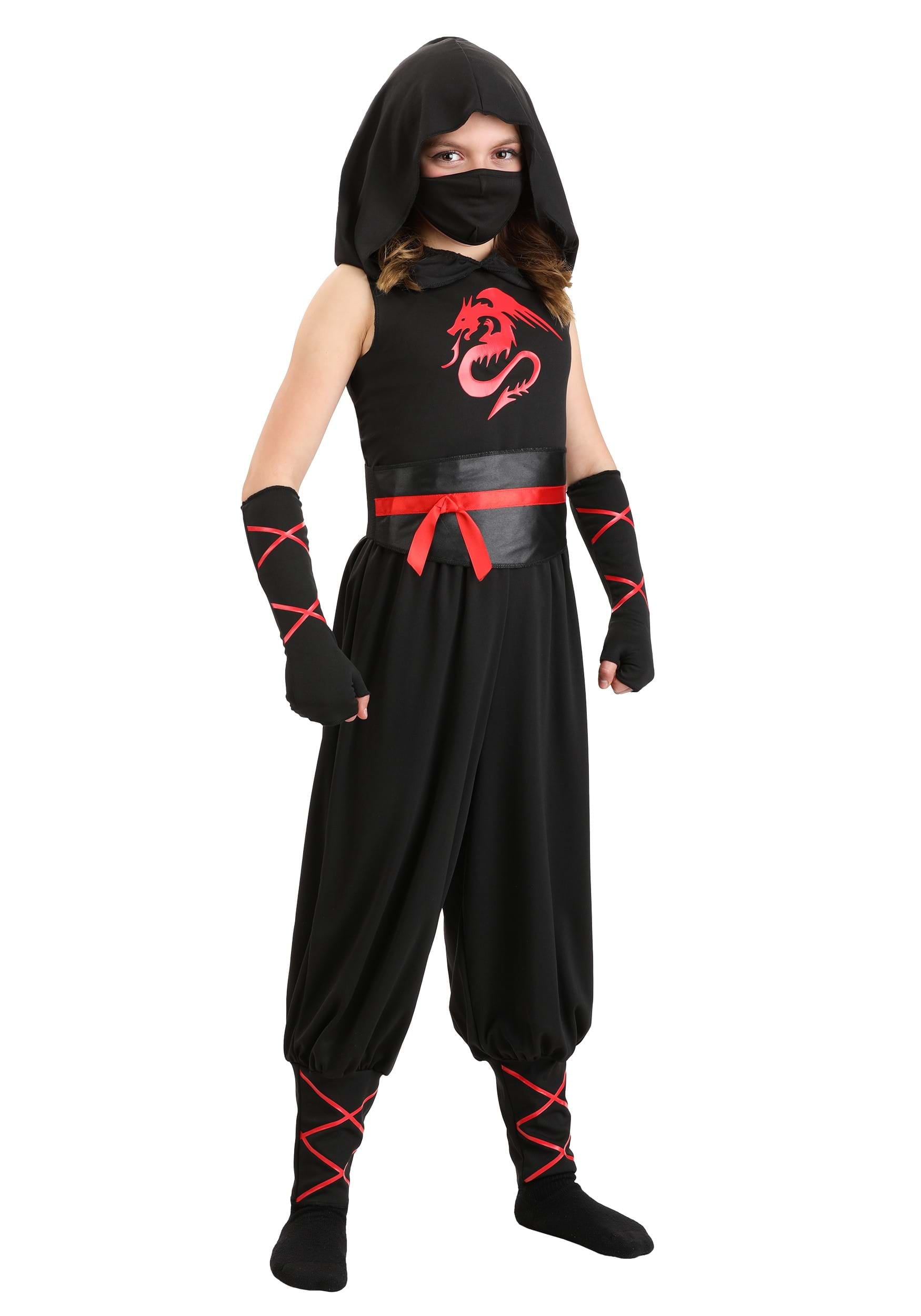 Kid's Muscle Black Ninja Costume - Walmart.com