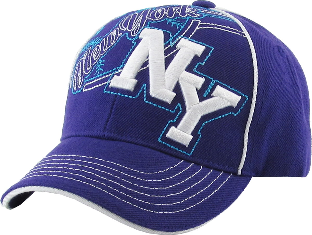 Kid's NY New York Baseball Cap Adjustable Velcro Closure Hat Junior ...