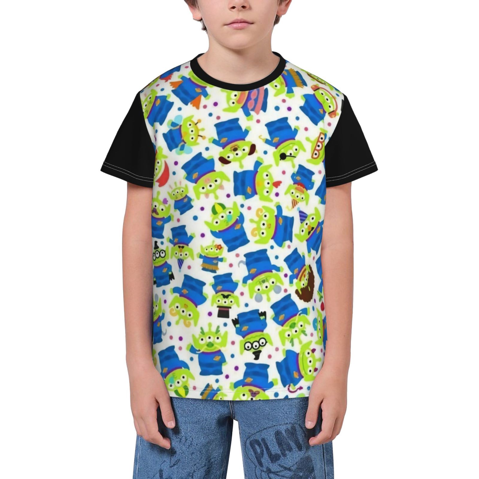 Kid's Pixar Toy Story Cartoon Alien Crewmate Short Sleeve T-Shirt for ...