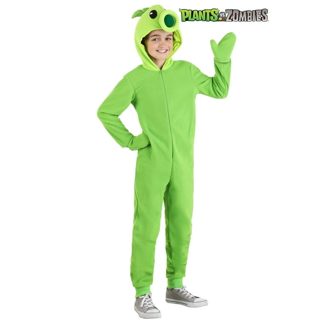 Kid's Plants vs Zombies Peashooter Onesie Costume - Walmart.com