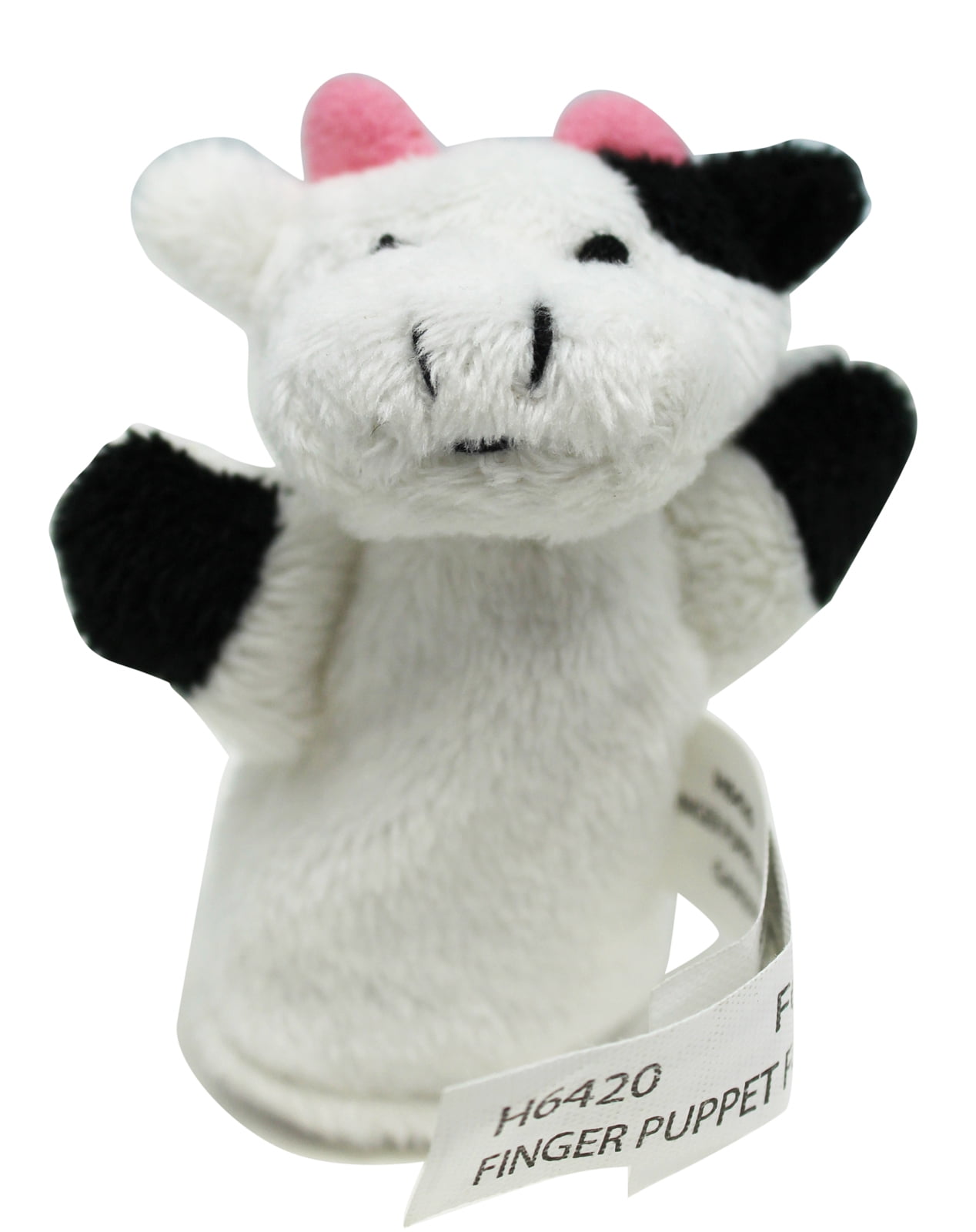 Kid's Plush Animal Finger Puppet: Cow - By Ganz - Walmart.com