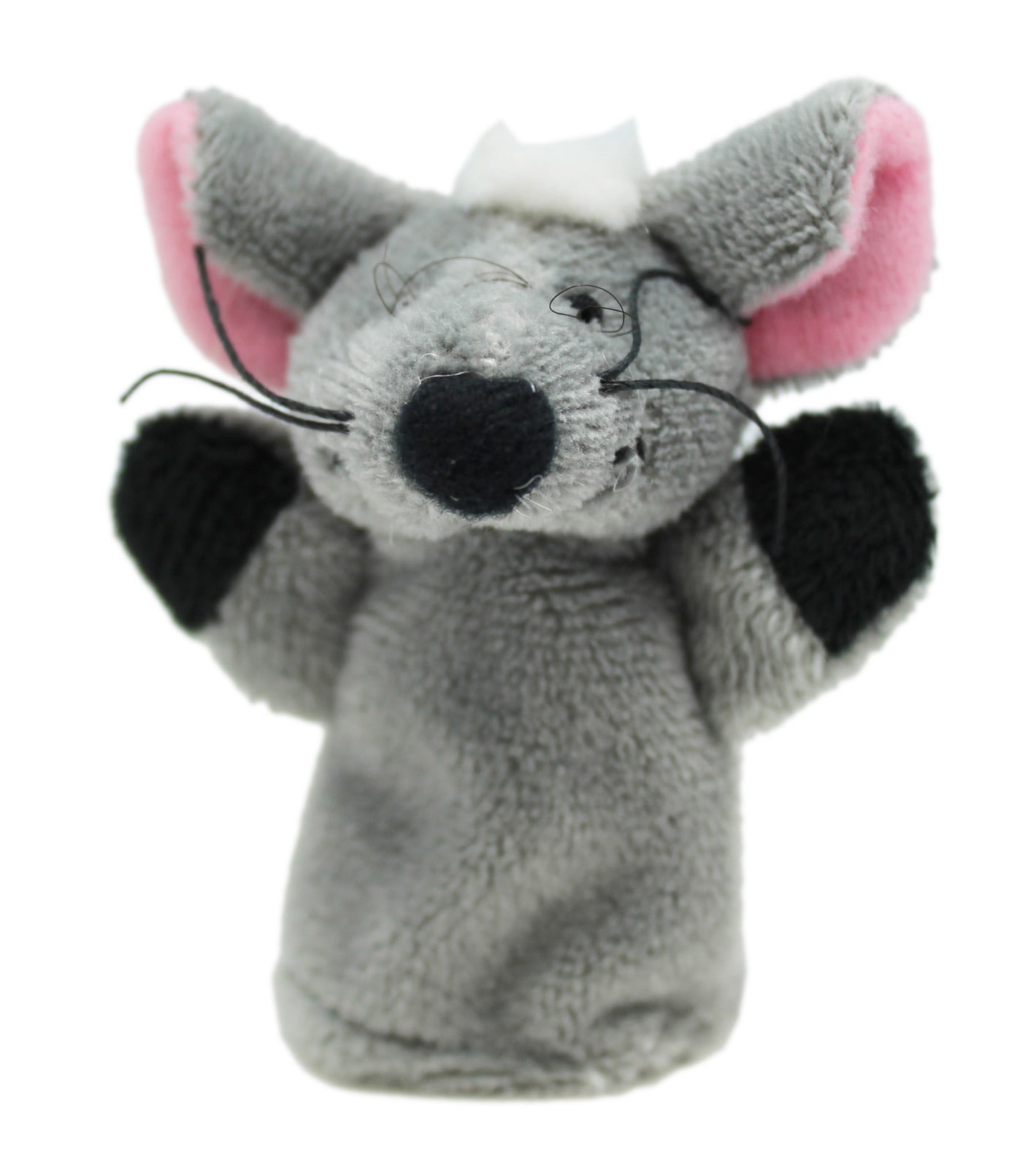 Kid's Plush Animal Finger Puppet: Gray Mouse - By Ganz - Walmart.com