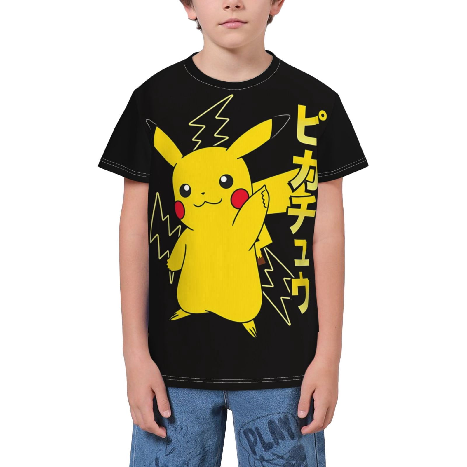 Kid's Pokémon-Pikachu Gotta Catch Em Cool Short Sleeve Funny Graphic T ...