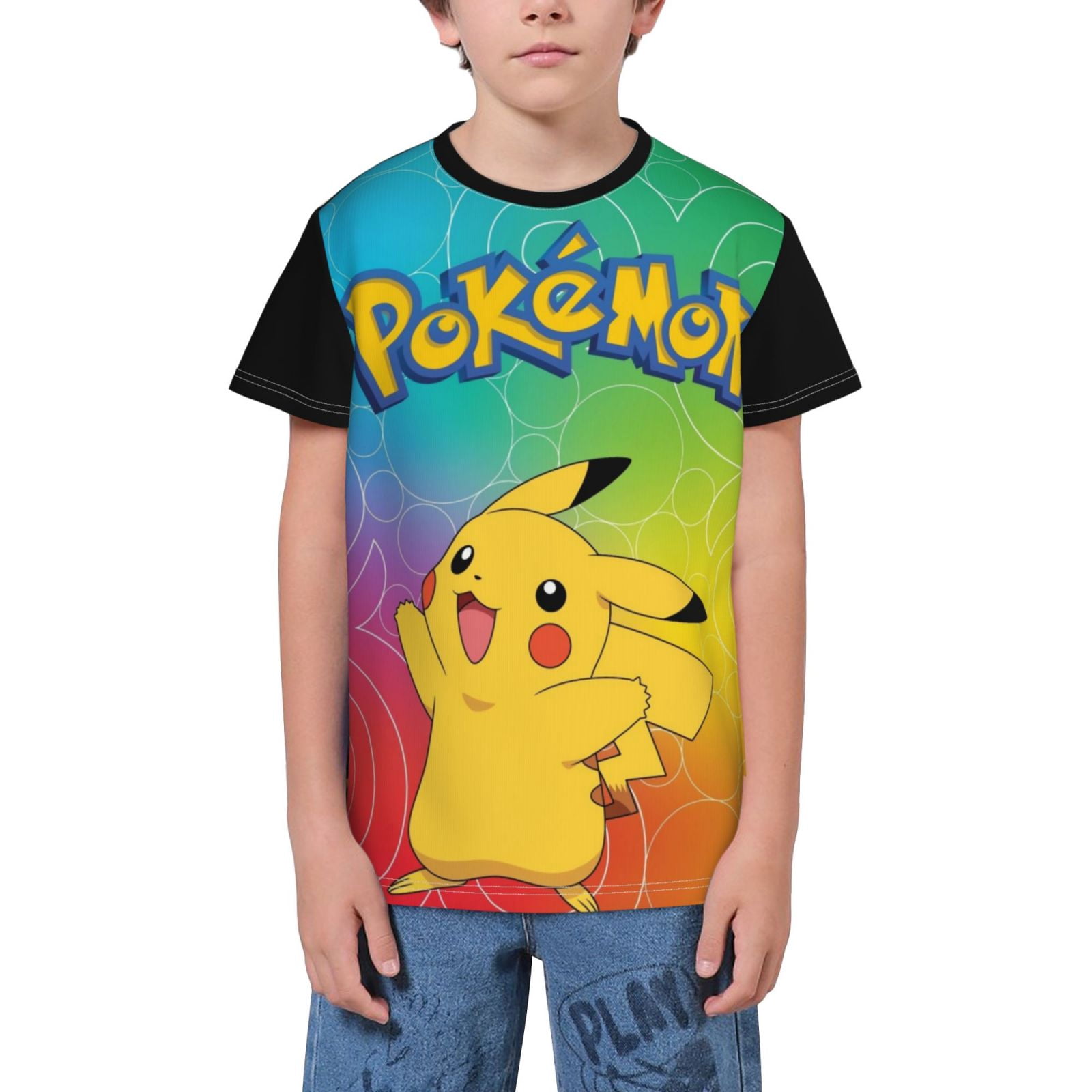 Kid's Pokemon-Pikachu Game Cool Short Sleeve Funny Graphic T Shirts for ...