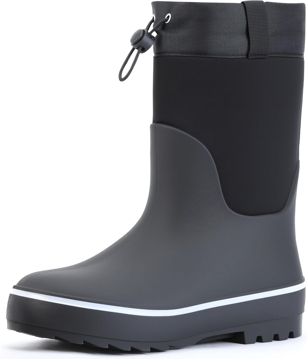 Kid's Rain Boots for Boys Girls Waterproof Durable Rubber Boots Easy-on ...