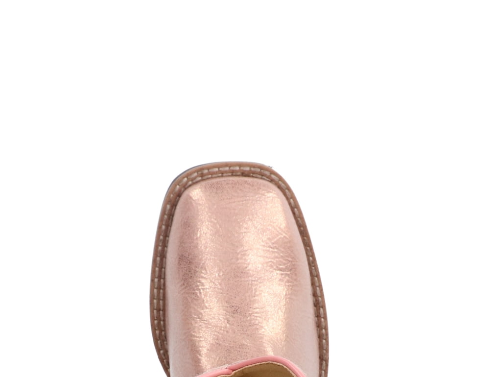 Kid's Starlight Pink Leather Boot with Metallic Stars - Walmart.com
