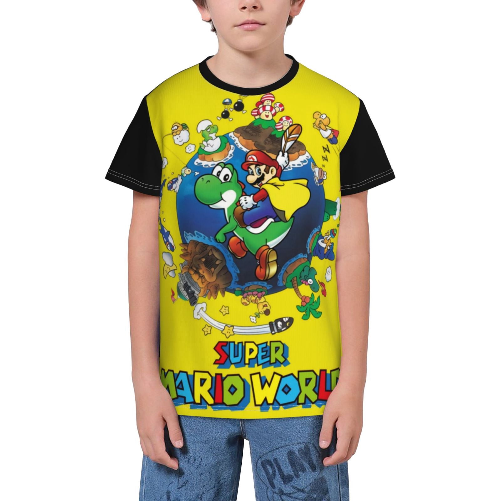 Kid's Super Mario World Crewmate Short Sleeve T-Shirt for Kids Boys ...