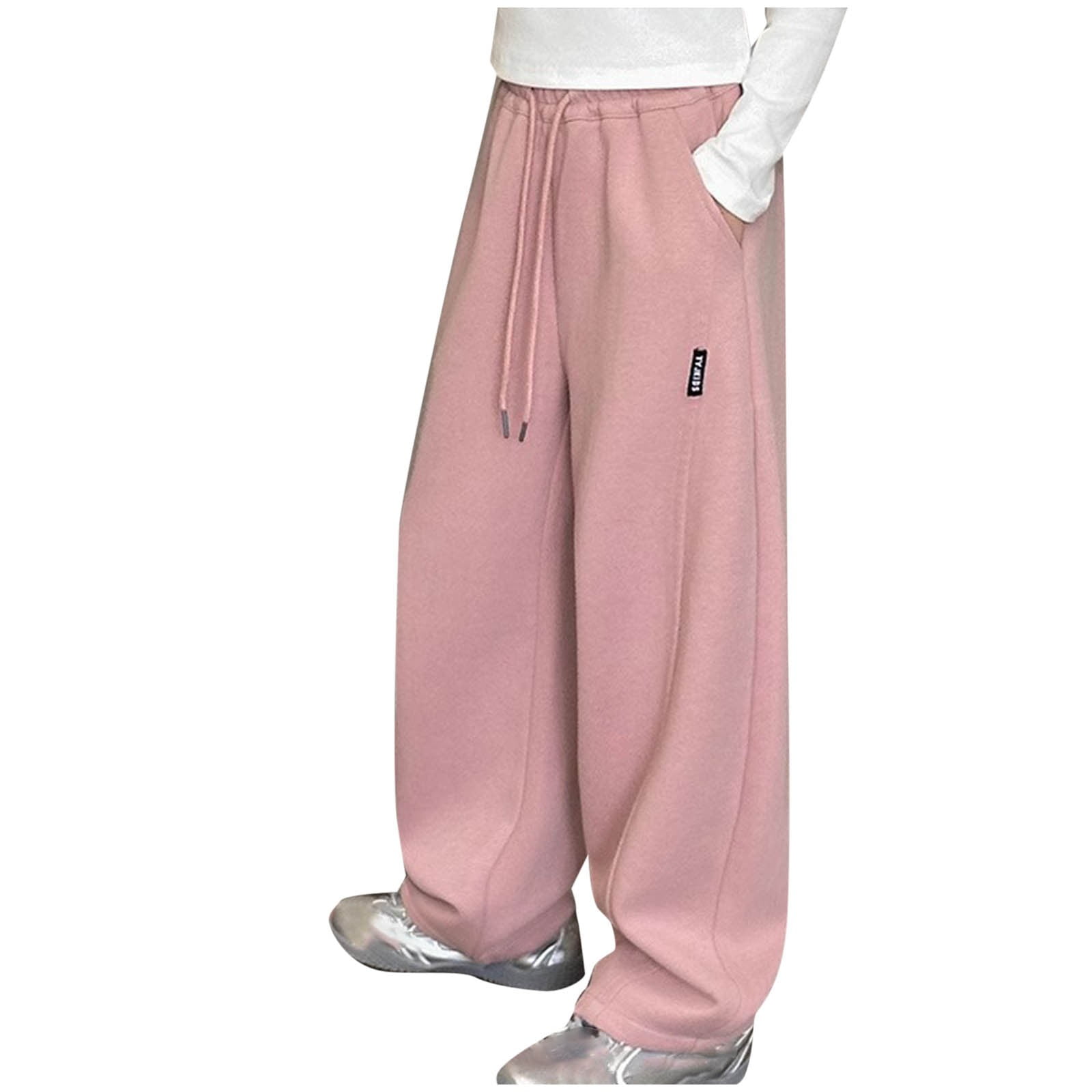 Kid's Sweatpants Girls'Pants Spring Winter Clothes Solid Color Lining ...