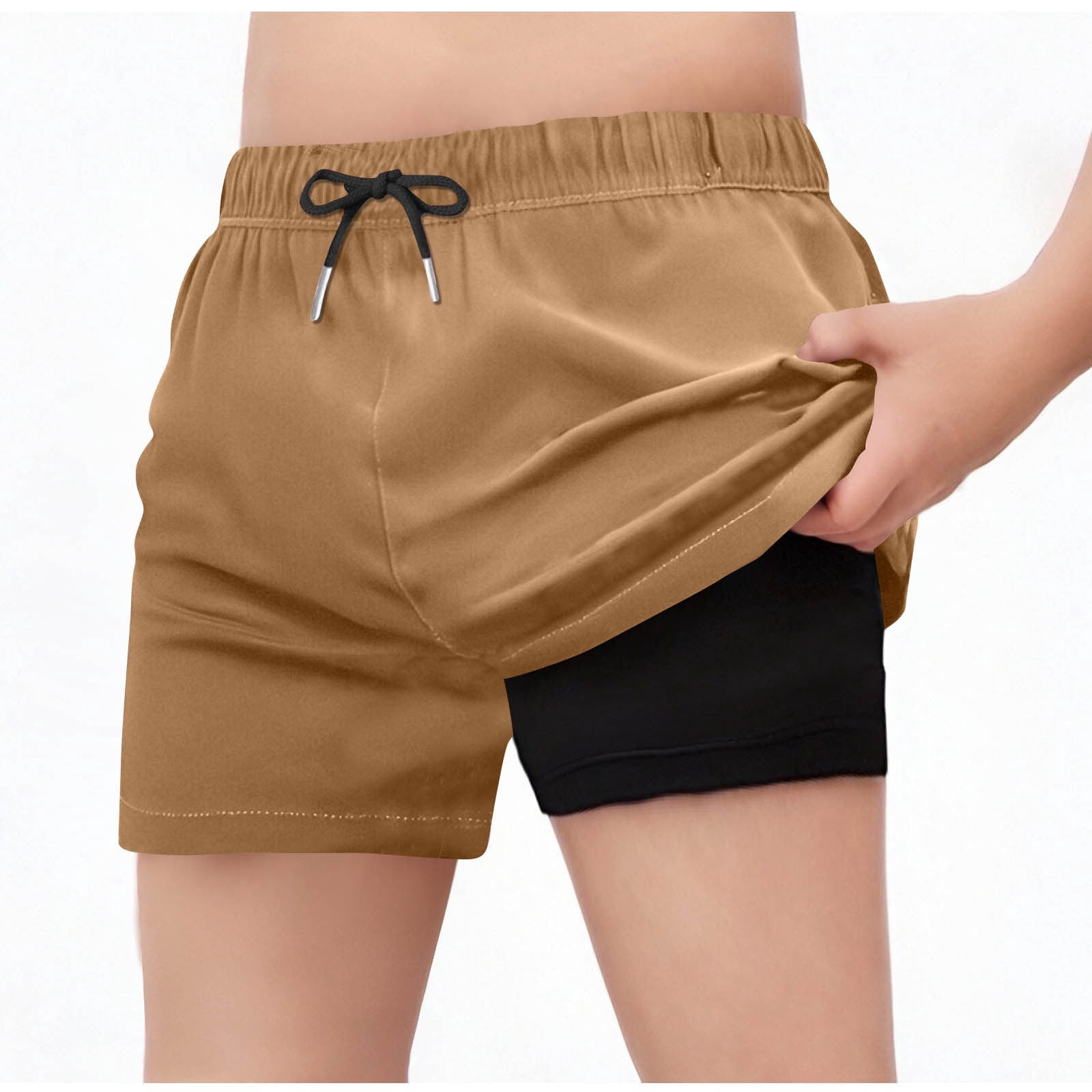 Kid's Swim Trunks with Compression Liner Beach Shorts Quick Dry Bathing ...