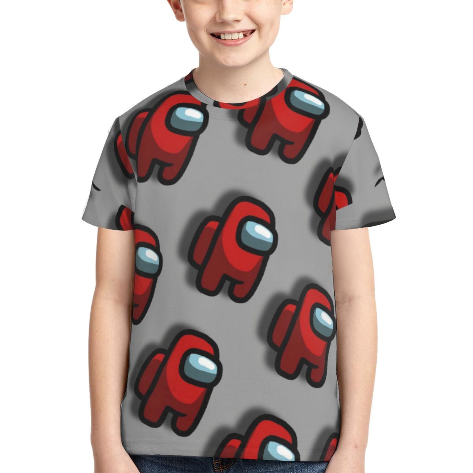 Kid's Wallpaper among us Short Sleeve T-Shirt for Kids Boys Teens 6-16 ...