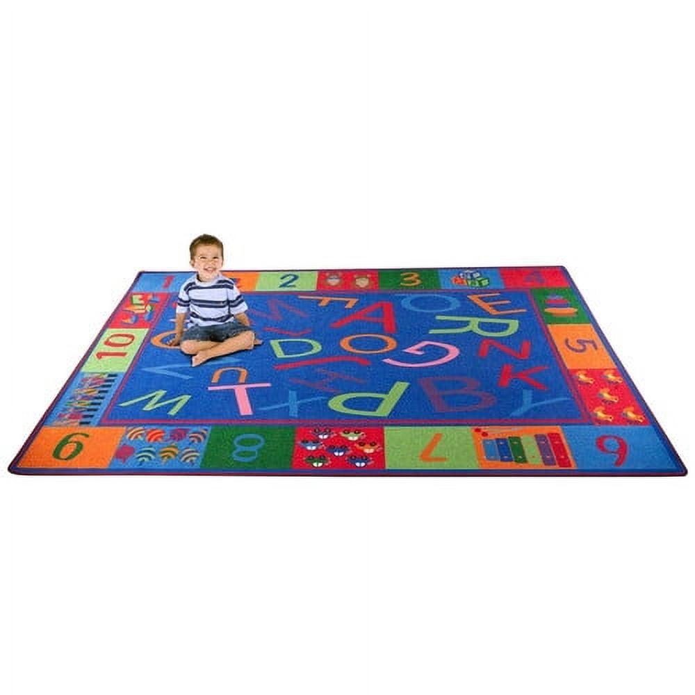KidCarpet Alphabet and Numbers Teaching Toddler Area Rug 6' x 8'6 ...