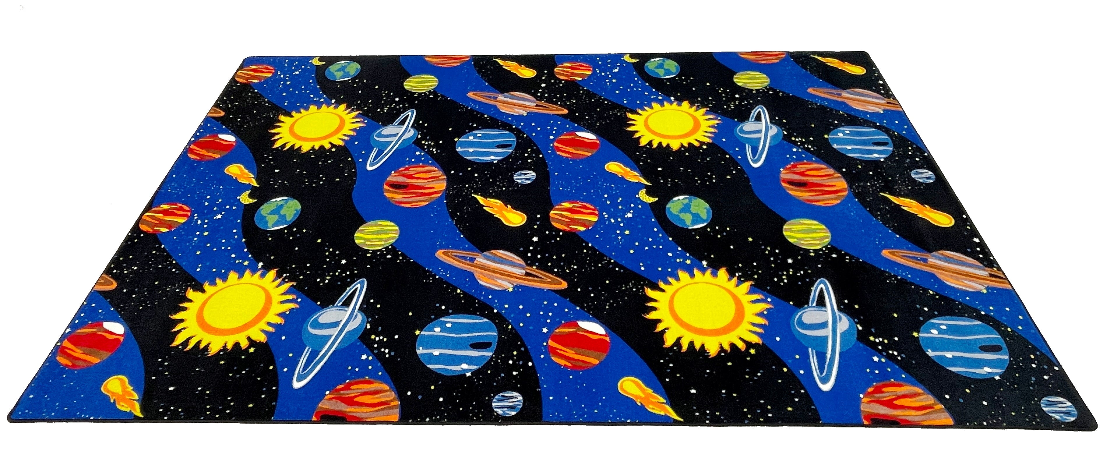 KidCarpet.com Solar System Planet Rug 4' x 6'', Multicolored Space Rugs ...
