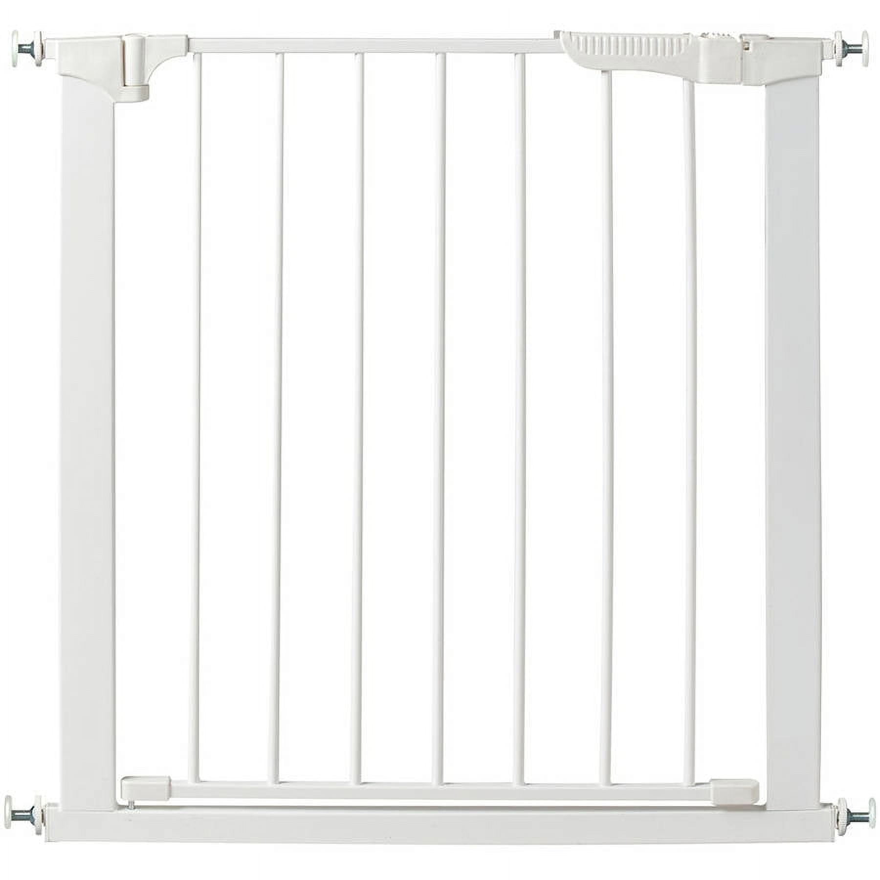 KidCo Auto Close Pressure Mounted Baby Gate Dog Gate, White, 2"L x 37"W ...
