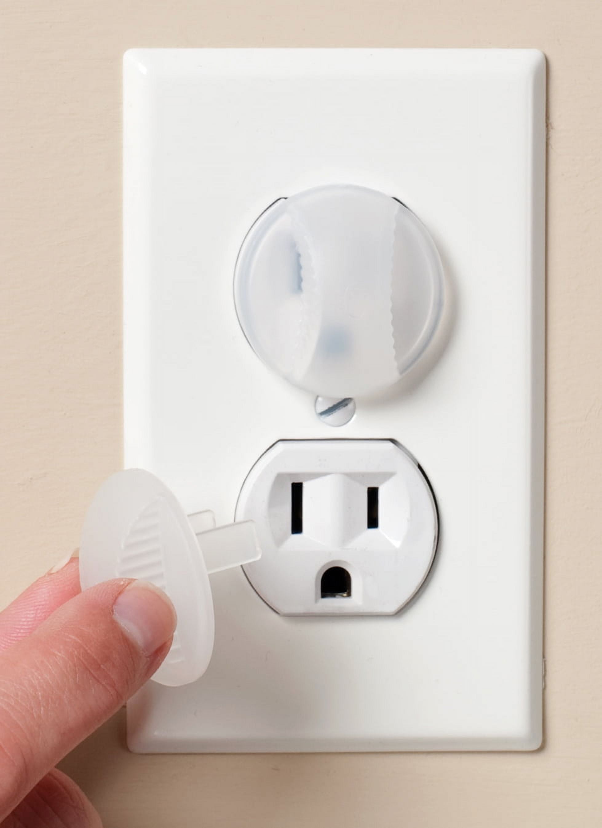 KidCo Child Safety Electrical Outlet Caps, 24 Pack, White, Plastic ...