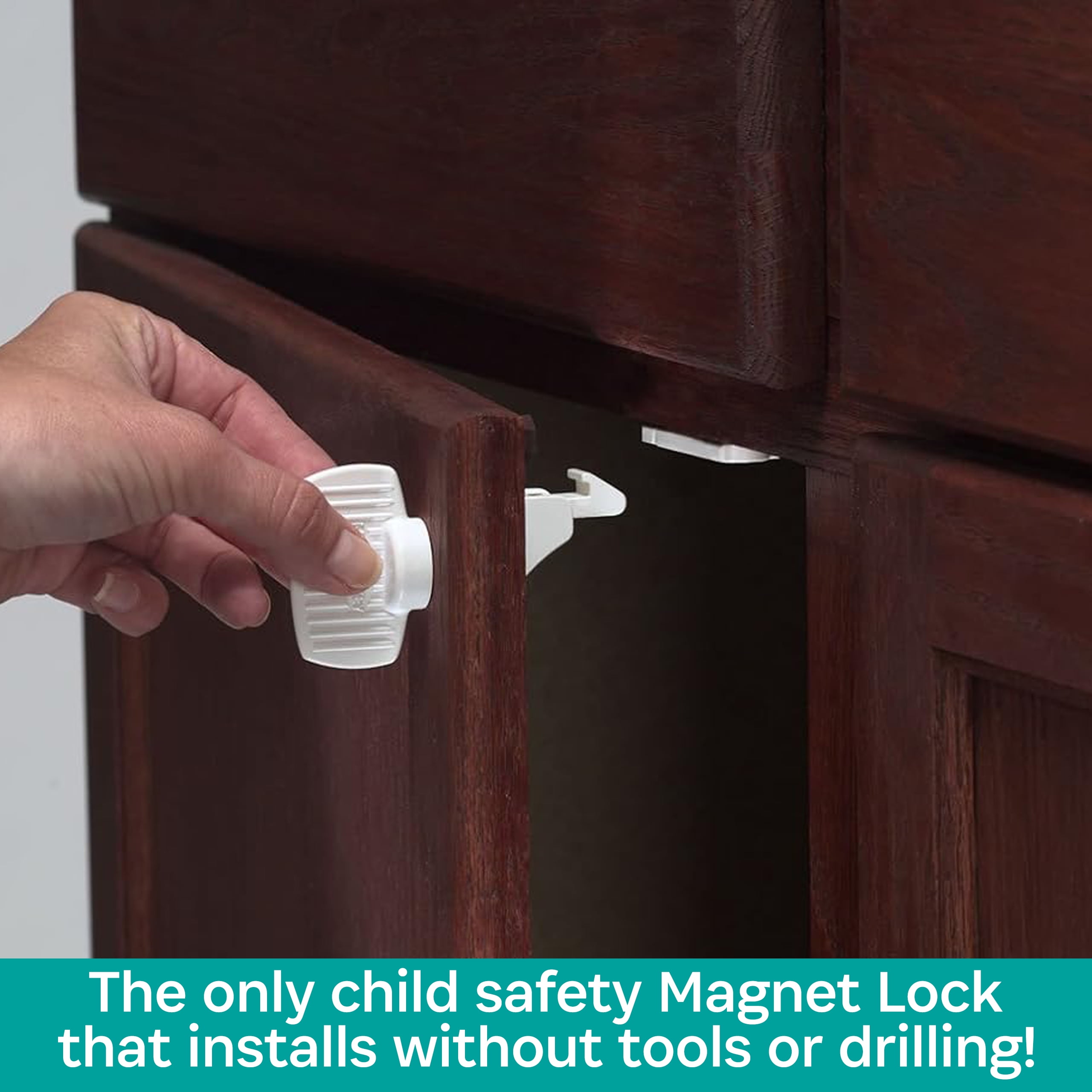 KidCo Child Safety Magent Lock Plus Key and Holder for Child Safety, 4 ...