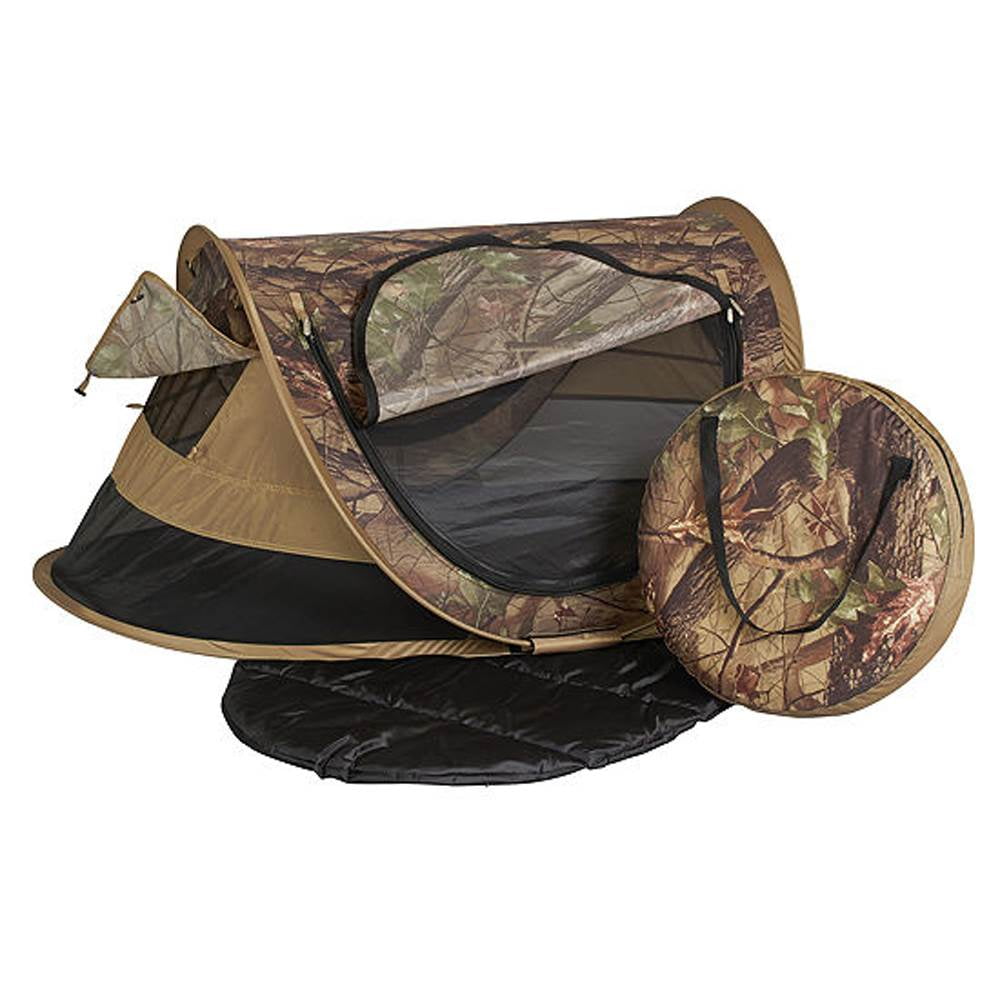 KidCo PeaPod Plus Portable Kids Sleeping Travel Bed and Tent, Camo, 54L ...