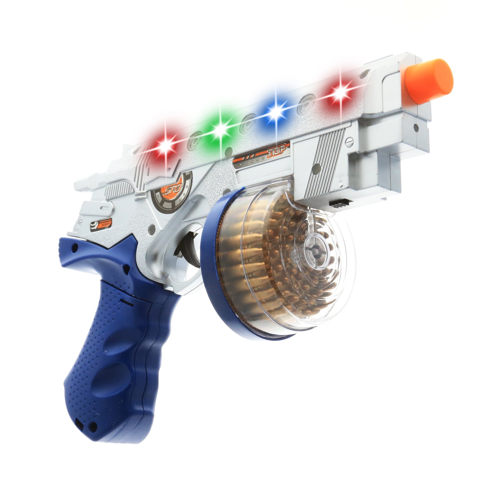 KidFun Space Soldier Toy Gun Galaxy Blaster Colorful Spinning LED ...