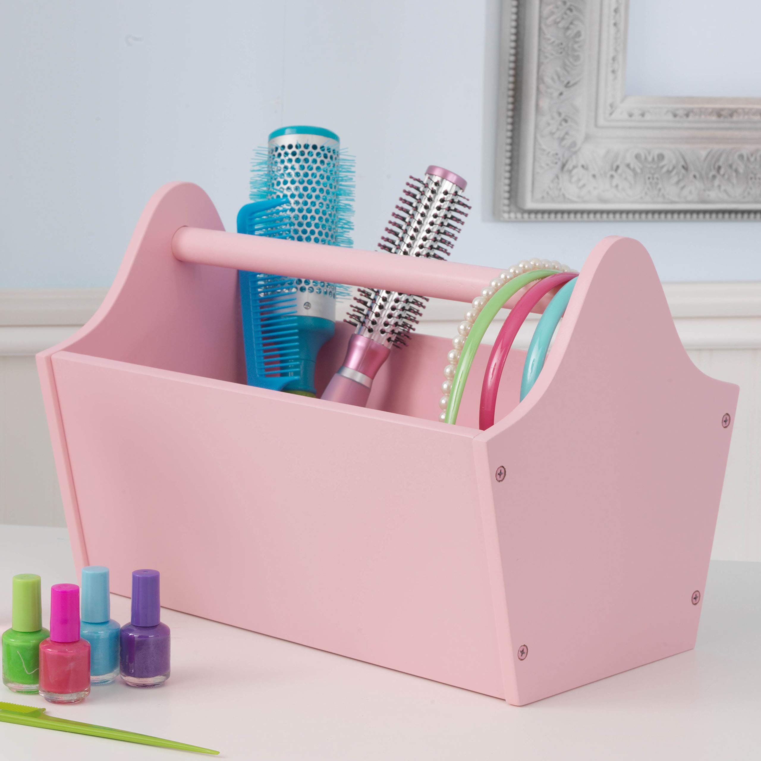 KidKraft 15932 Personalized Toy Box Caddy in Petal Pink - Walmart.com