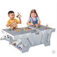 KidKraft Building Bricks Play N Store Mega Table with 210 Bricks ...