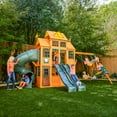 KidKraft Falcon Ridge Outdoor Deluxe Wooden Swing Set / Playset with ...