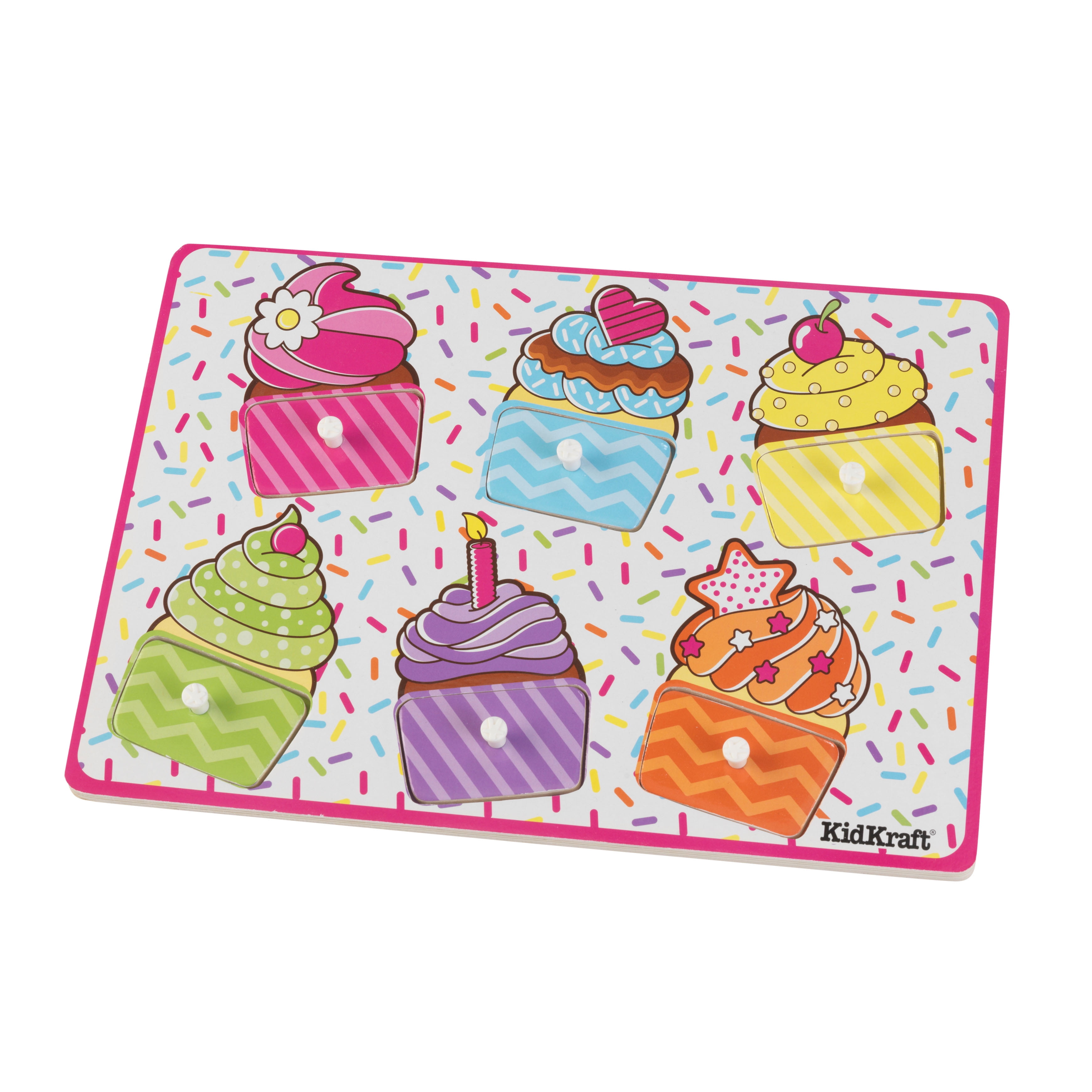 KidKraft Mix n Match Cupcakes Wooden Puzzle - Walmart.com