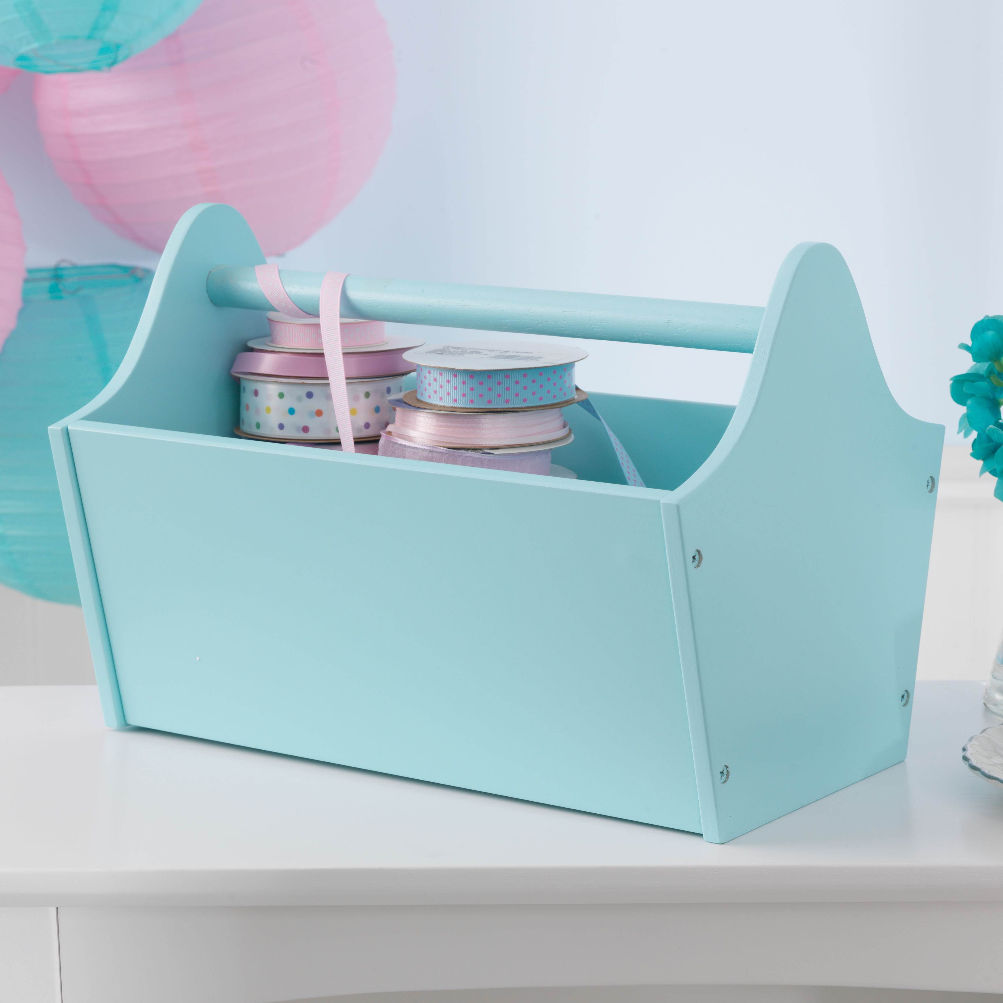 KidKraft Wooden Toy Caddy Storage with Handles Multiple Colors ...