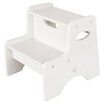 KidKraft Wooden Two-Step Children's Stool with Handles - White ...