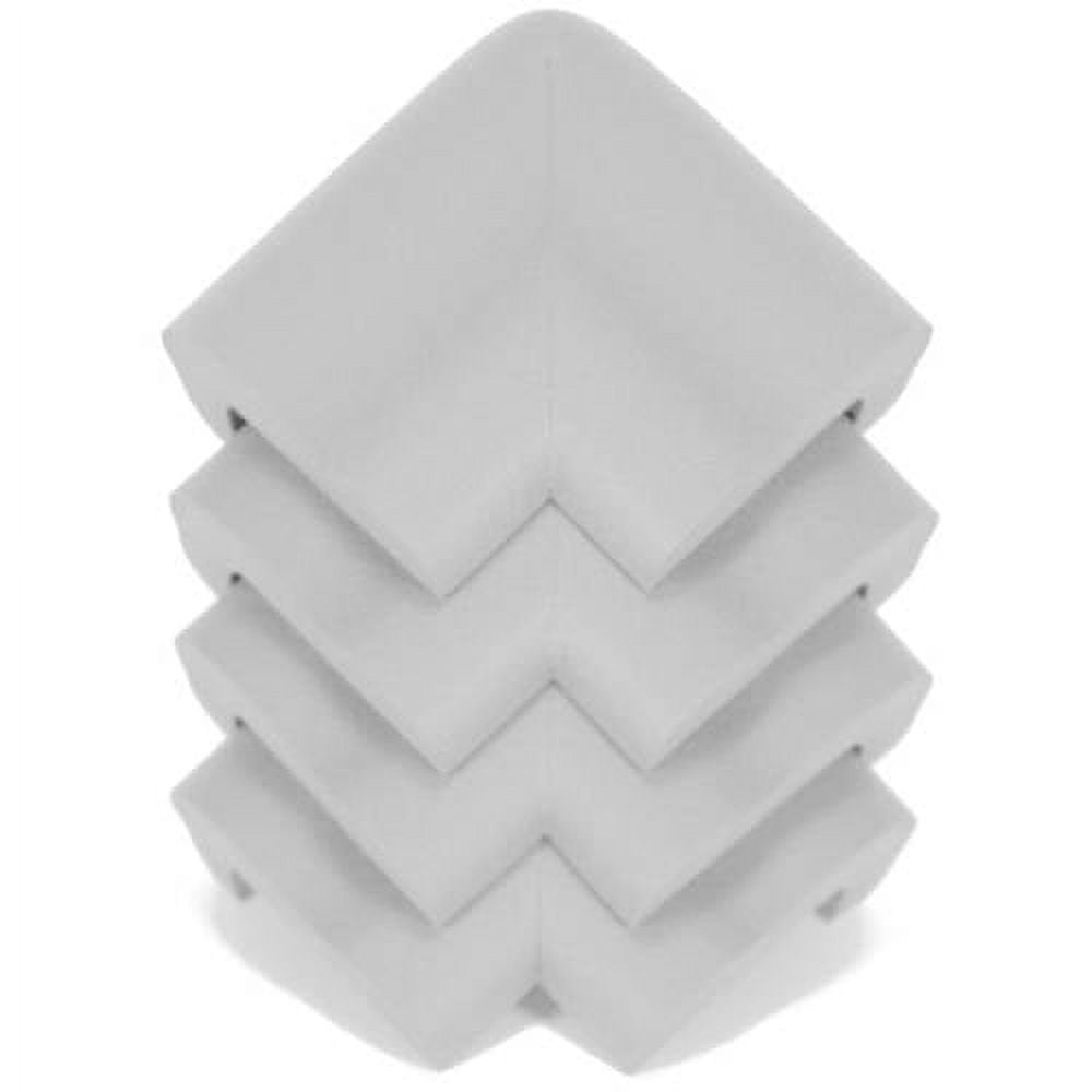 KidKusion Foam Rubber Jumbo Corner Guards for Sharp Corners, Table, Desk, 4 CT, Taupe, Toddler ...