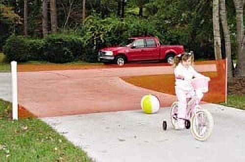 KidKusion Retractable Driveway Guard for Outdoors, 25 ft, 1 CT, Orange ...