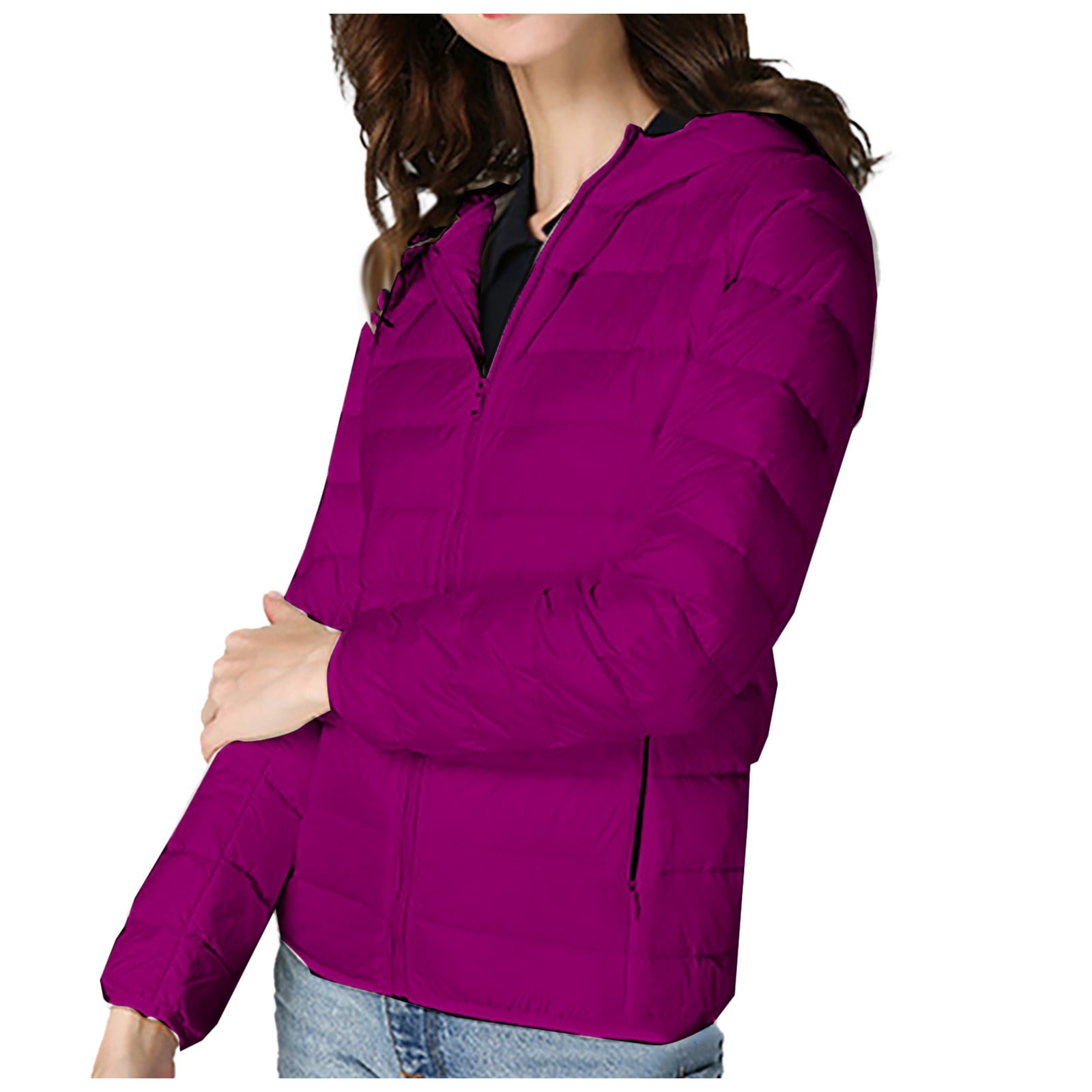 Kidagic Women's Short Thin Thick Korean Down Padded Jacket for Stylish ...