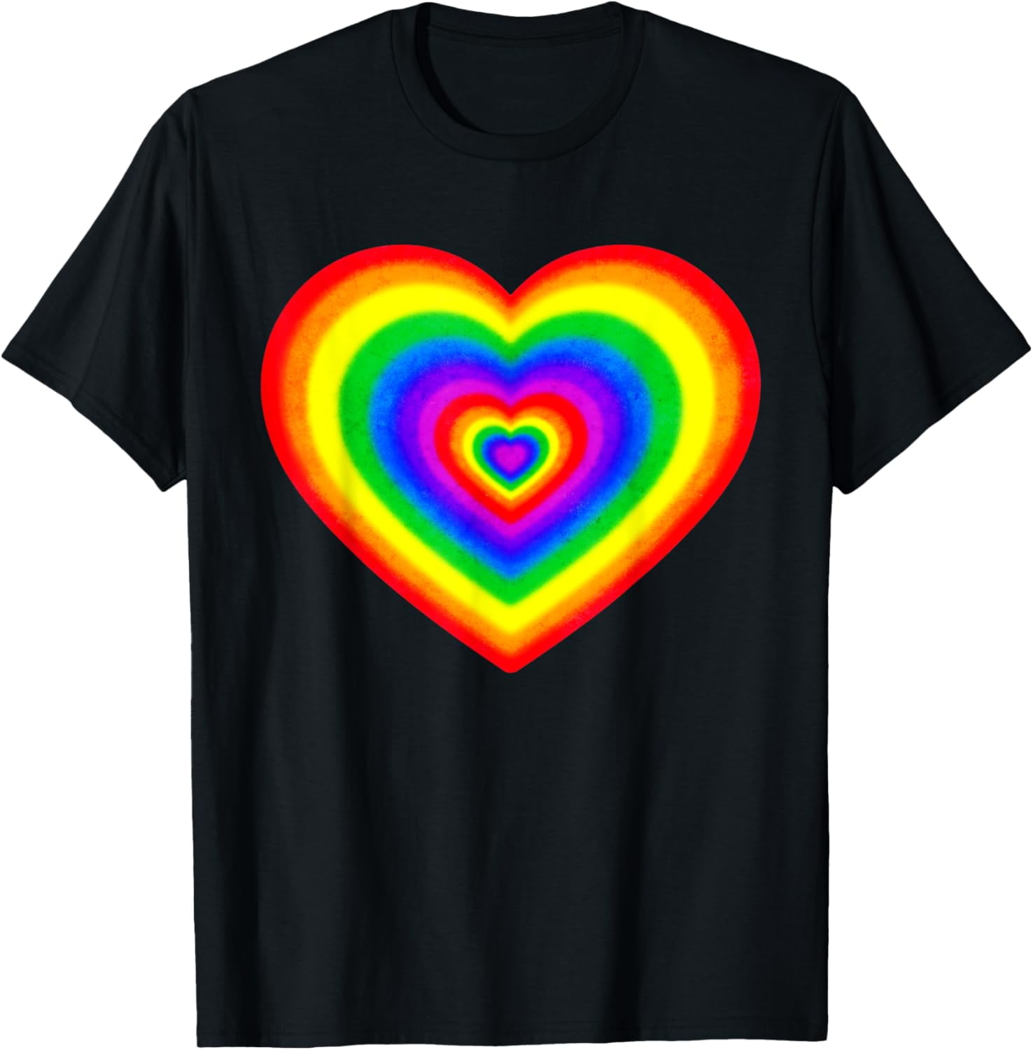 Kidcore Aesthetic Rainbow Heart Tie Dye 80s 90s Retro T-Shirt - Walmart.com