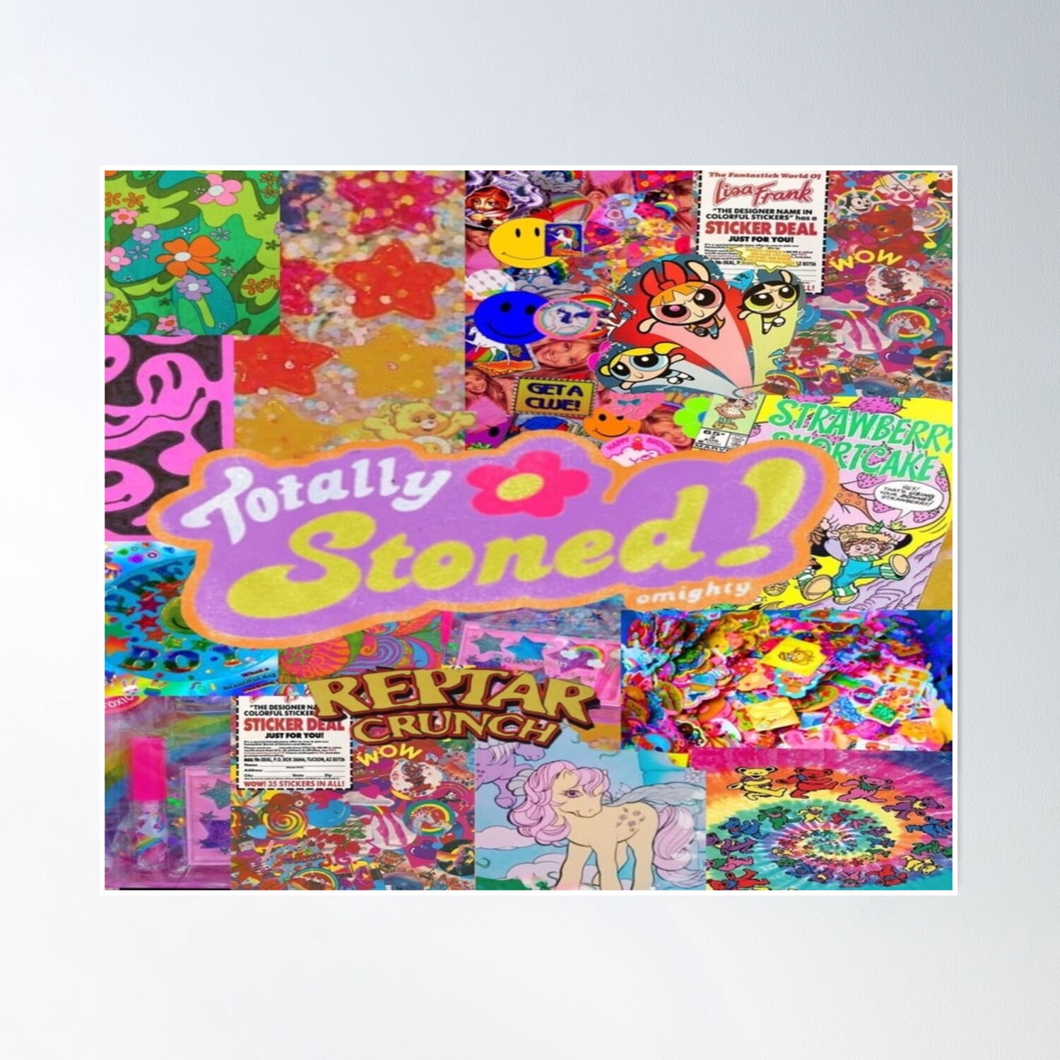 Kidcore Collage Poster Wall Art, Modern Wall Decor, 12x18 UNFRAMED ...
