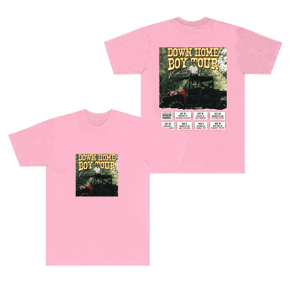 Kidd G Merch Down Home Boy Tour Cotton T-shirt - Short Sleeve Top ...