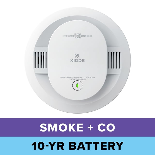 Kidde 10-Year Sealed Lithium Battery-Operated Combination Smoke ...