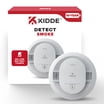 Kidde Hardwired Photoelectric Smoke Detector Alarm, 10-Year Lithium ...