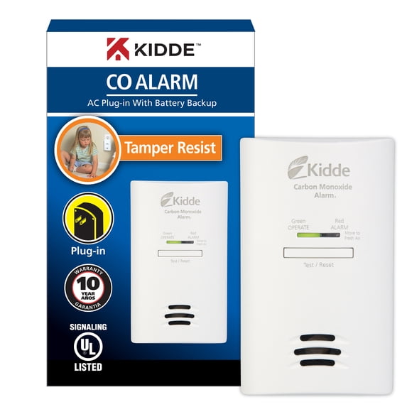 Kidde Carbon Monoxide Detector with Plug-In AC Power Backup, Battery ...