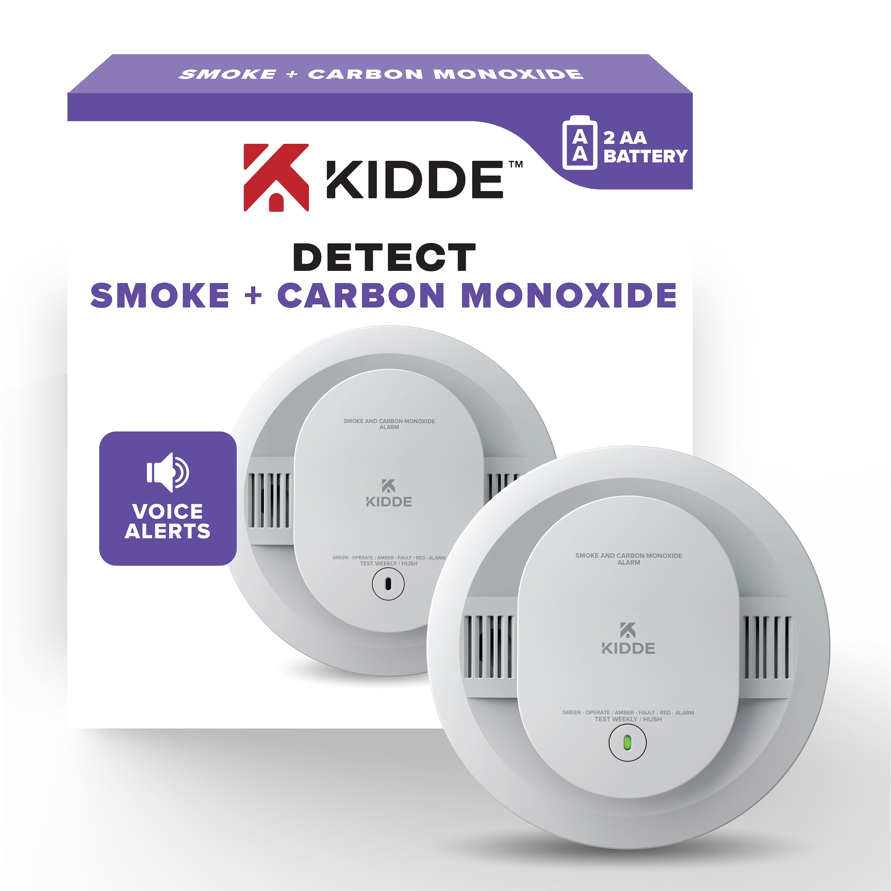 Free Shipping! Kidde Battery-Operated Combination Smoke and Carbon ...