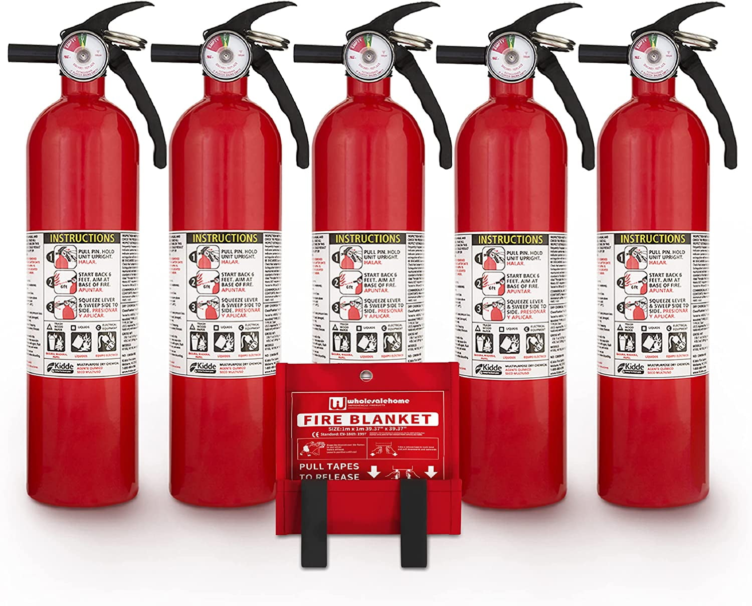 Kidde FA110 Small Marine Fire Extinguishers for Home & Boat, 1-A:10-B:C ...