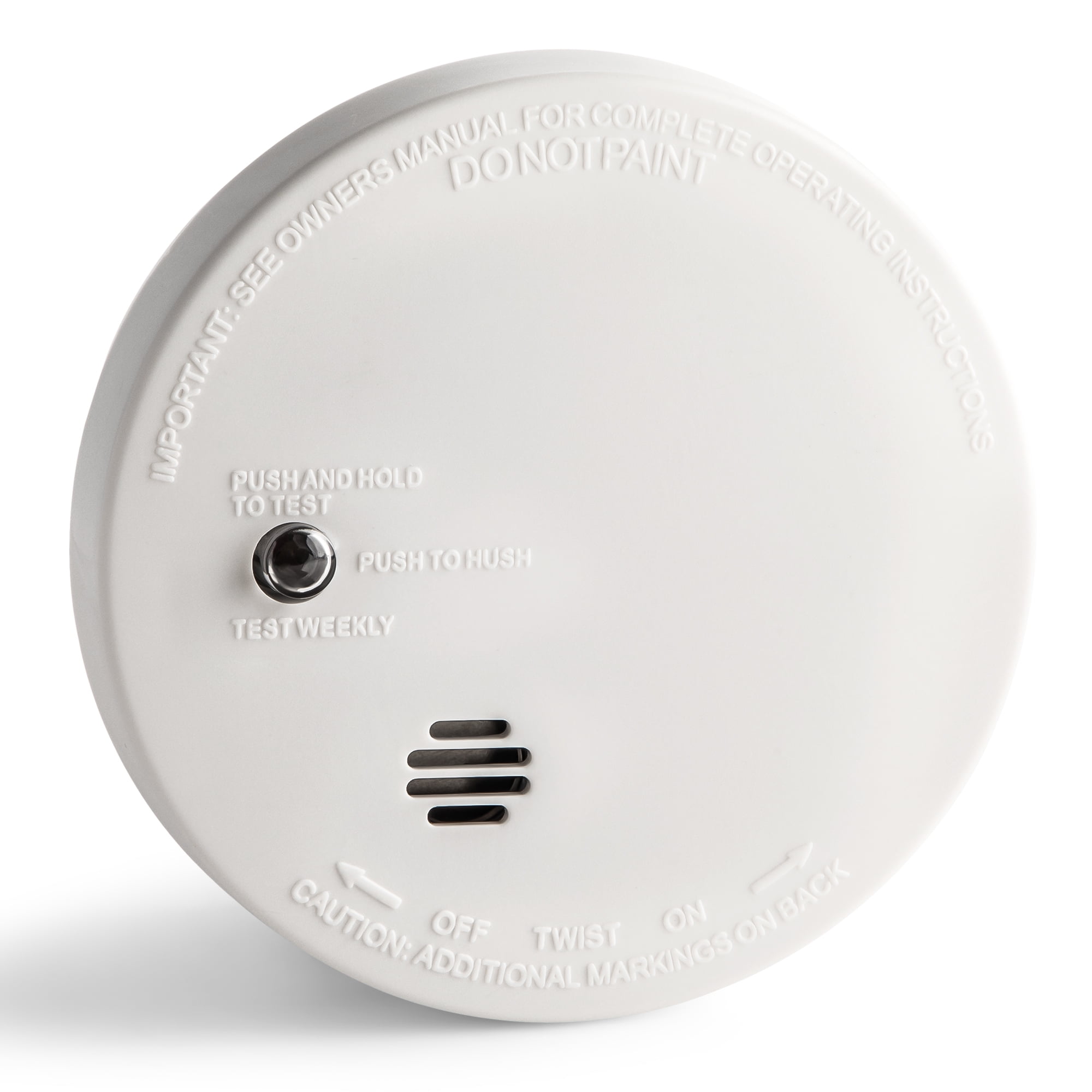Kidide Smoke Alarm, Micro Profile, Battery Operated, 9V, Low-Battery ...