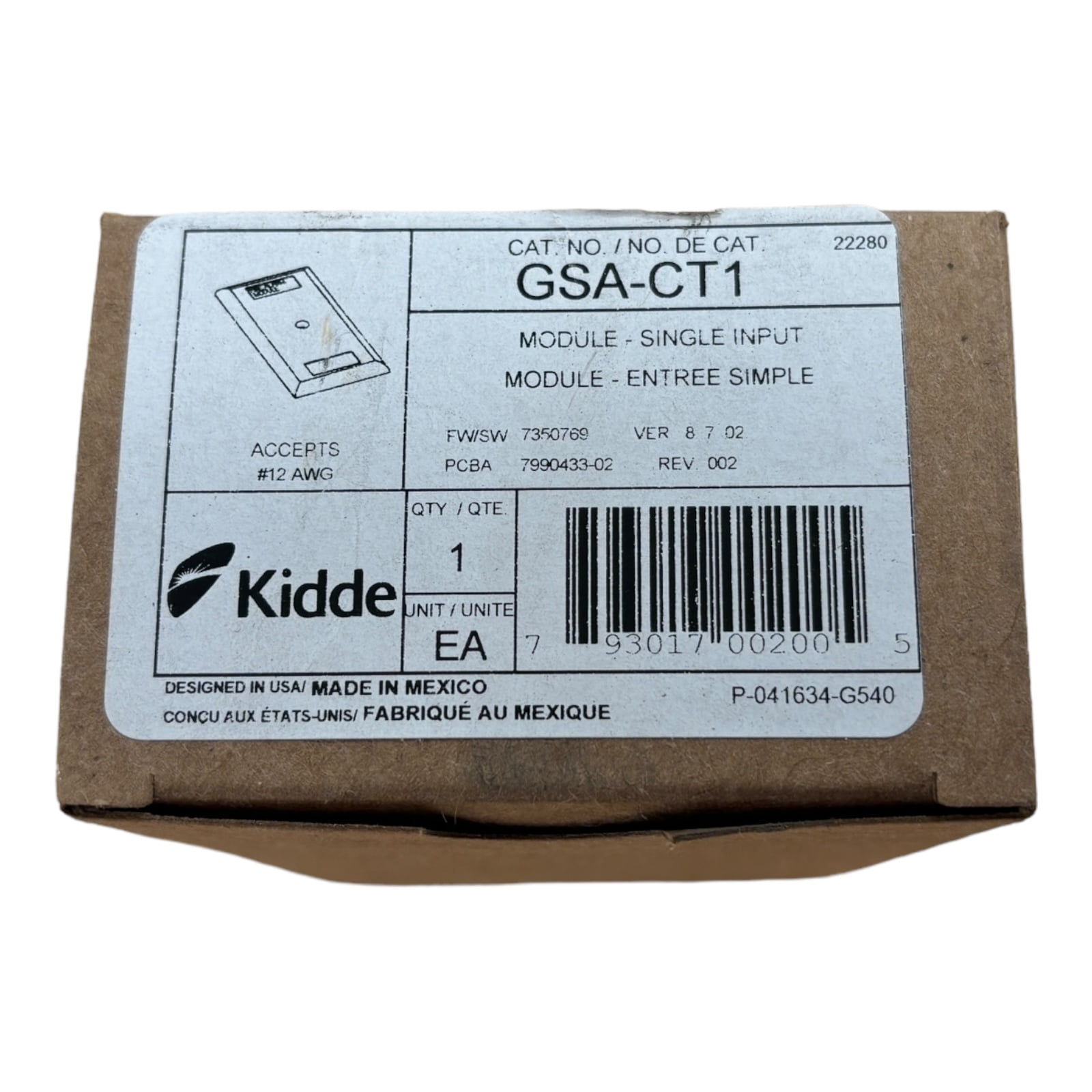 Kidde GSA-CT1 Single Input Module - Walmart.com