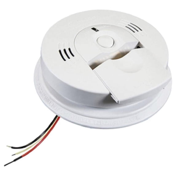 Kidde Hardwired Combination Carbon Monoxide & Smoke Alarm, 120V AC / AA ...