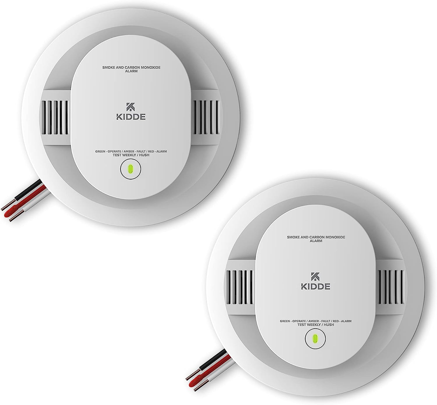 Kidde Hardwired Smoke & Carbon Monoxide Detector, AA Battery Backup ...