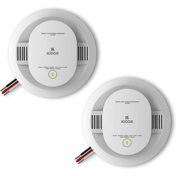 Kidde Hardwired Smoke & Carbon Monoxide Detector, AA Battery Backup ...
