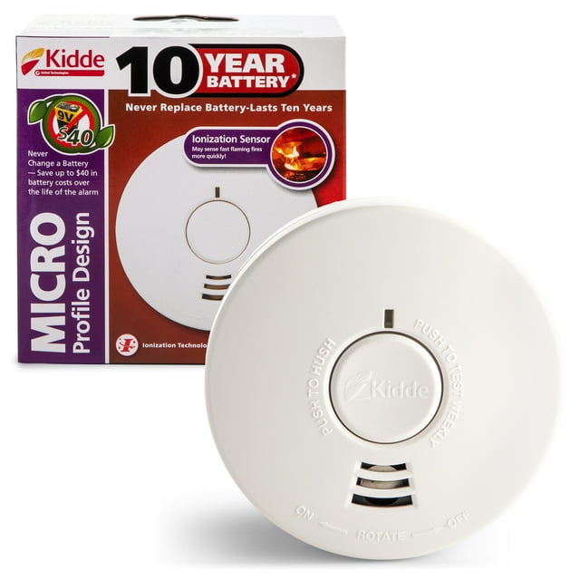 Kidde Micro 4", 10-Year Sealed Battery Ionization Smoke Alarm, Model ...