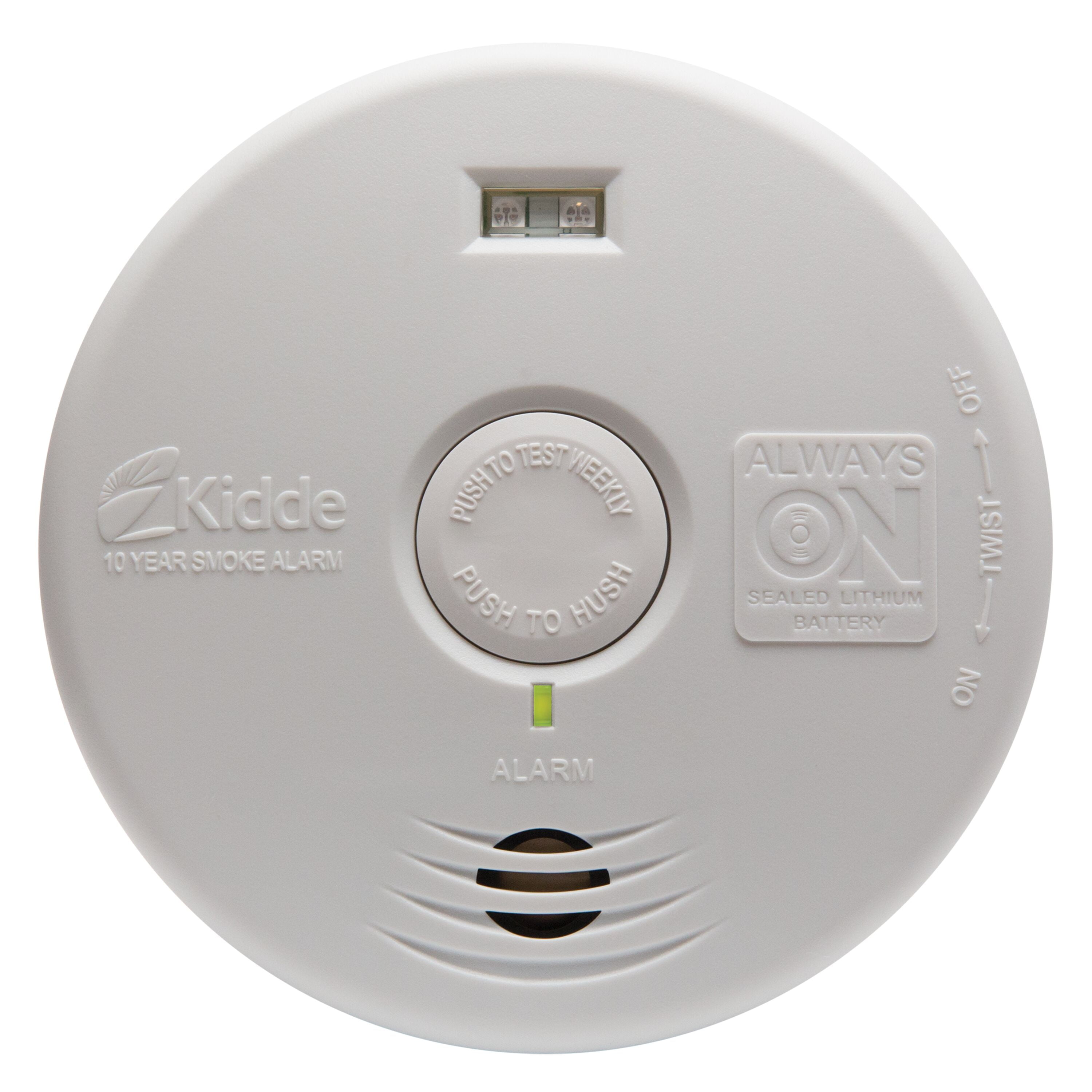 Kidde P3010H Worry Free 10-Year Hallway Sealed Lithium Battery Operated ...