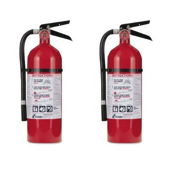 Kidde Pro 210 Fire Extinguisher Chrome-Plated Brass Valve with Wall ...