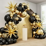 Walmart Black Friday Deals 2025 - KiddiTouch Black and Gold Balloons Garland Arch Kit, 5 10 12 ...