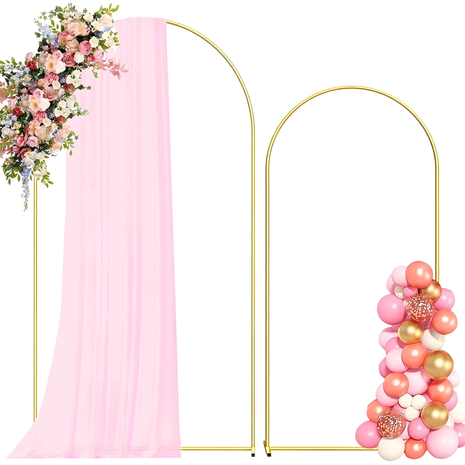KiddiTouch, Arch Backdrop Stand, 7.2FT x 4FT, Gold Door Frame - Walmart.com